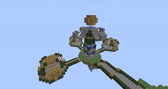 Awesome Floating Island Spawn Minecraft Map