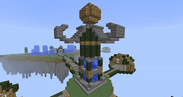 Awesome Floating Island Spawn Minecraft Map