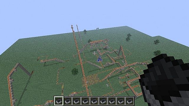 Huge roller coaster Minecraft Map