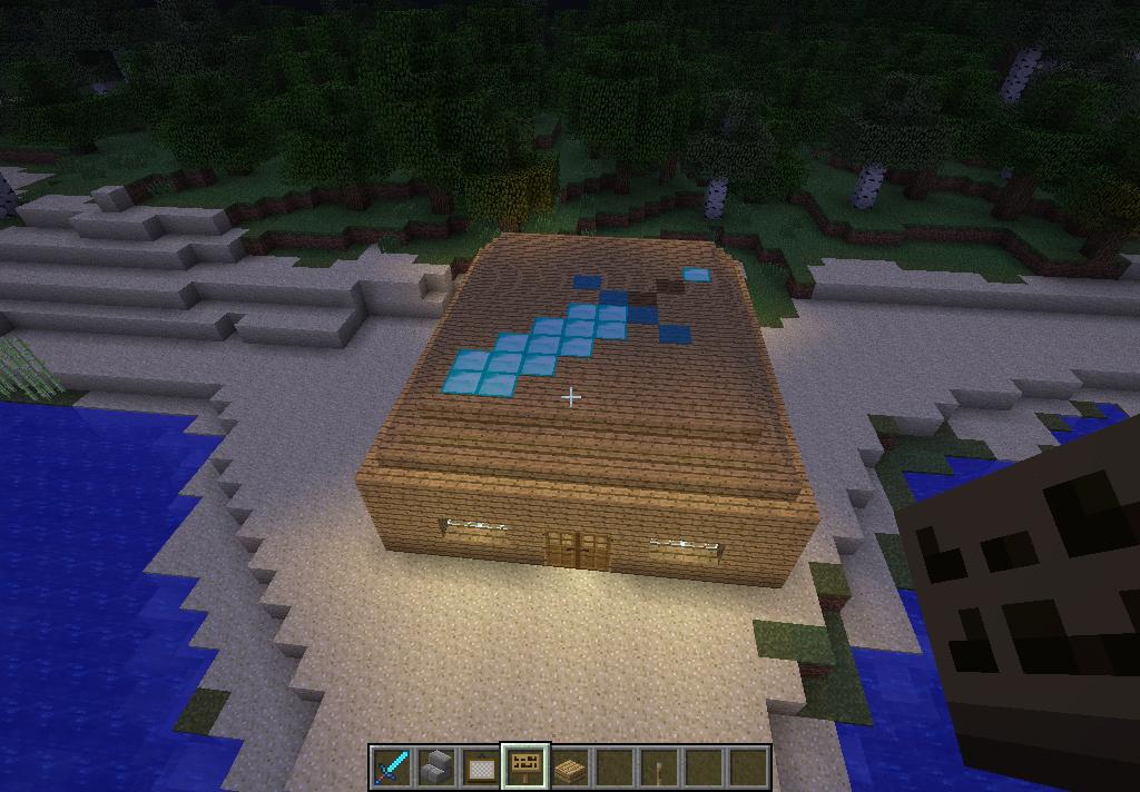 house with bunker Minecraft Map