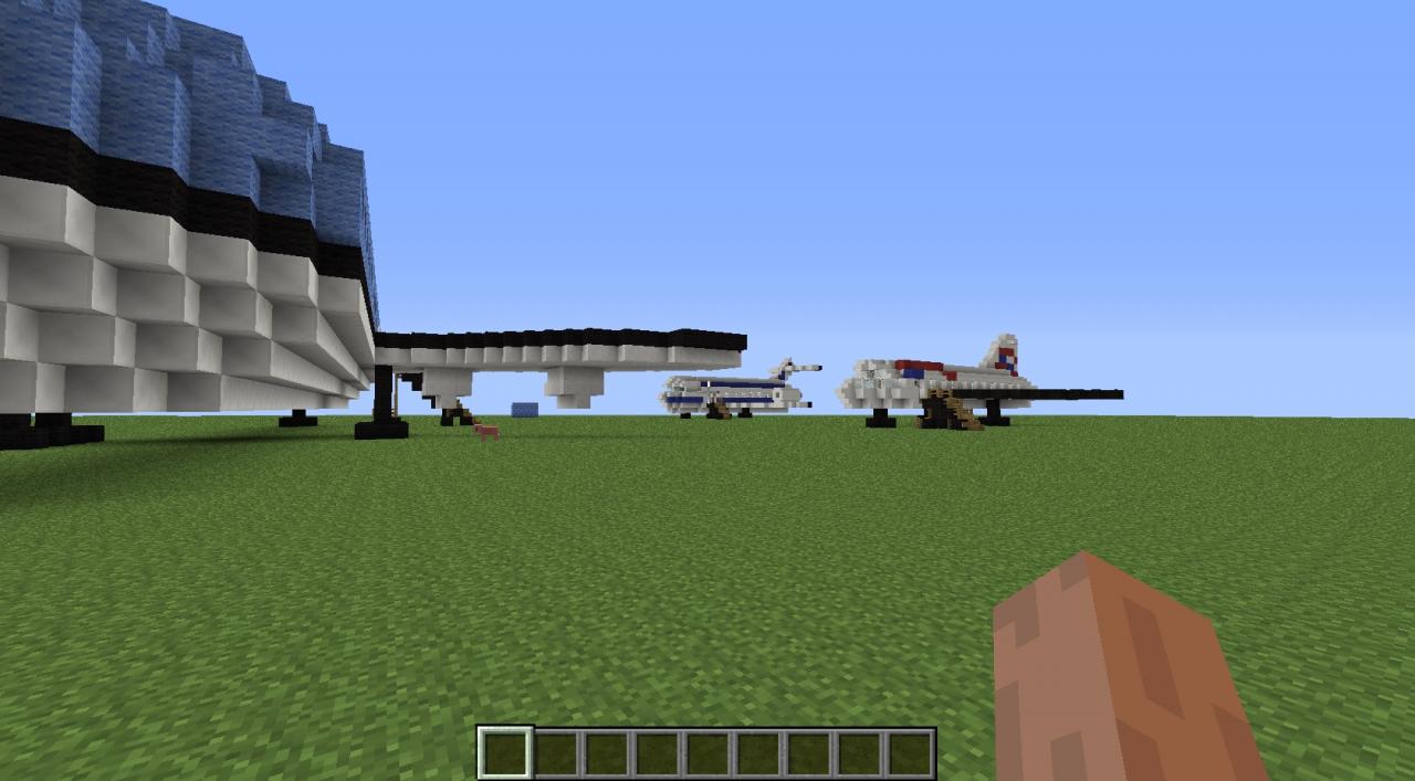 full scale passenger plane show! Minecraft Map