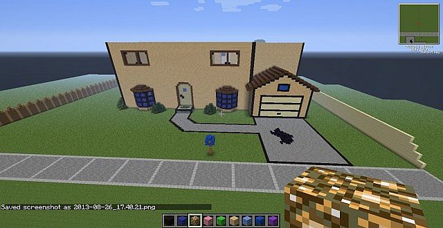 The Simpsons House Minecraft Map