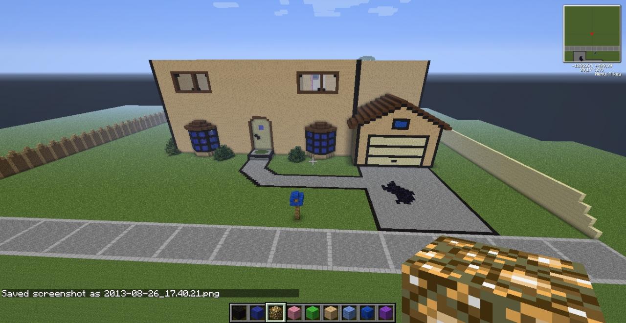 The Simpsons House Minecraft Map