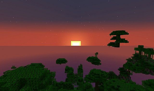 The sunset Minecraft Map