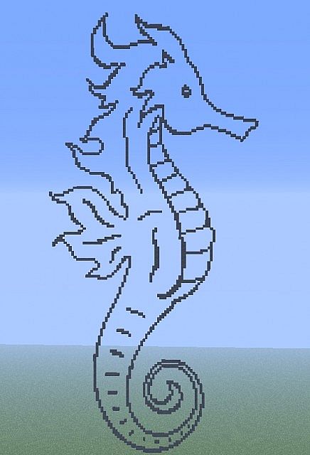 Seahorse Tattoo Design Minecraft Map