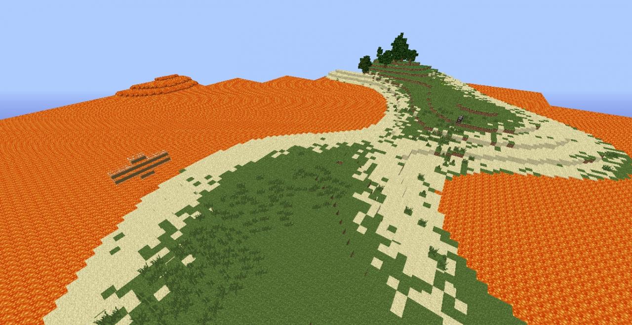 Lava Death Survival Minecraft Map