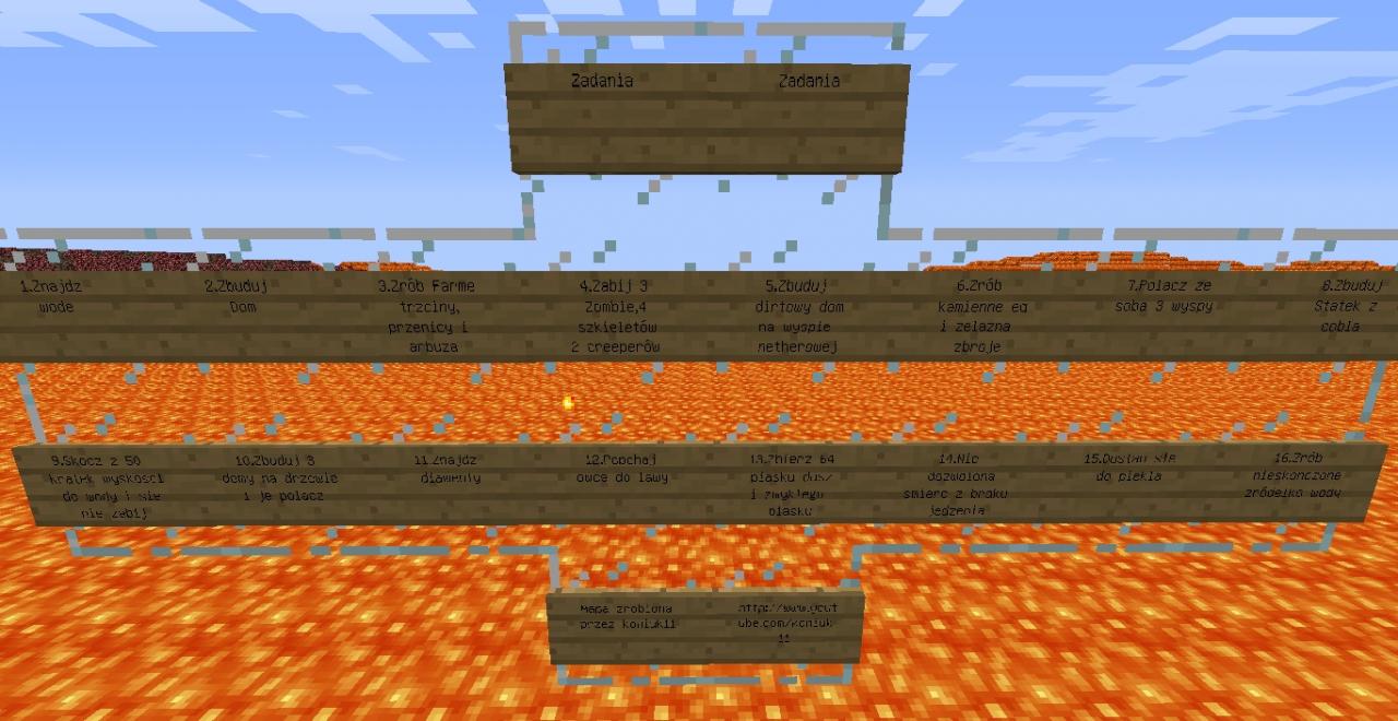 Lava Death Survival Minecraft Map