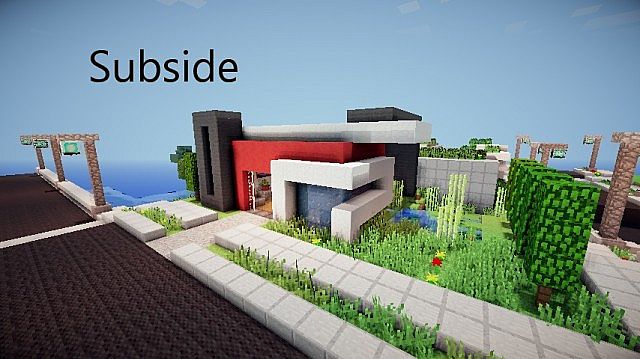 Subside /Wok/ a modern house Minecraft Map