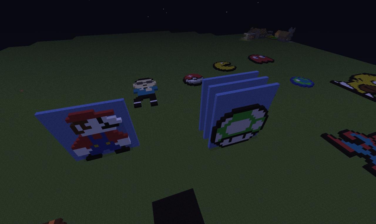 All My Pixel Art Minecraft Map