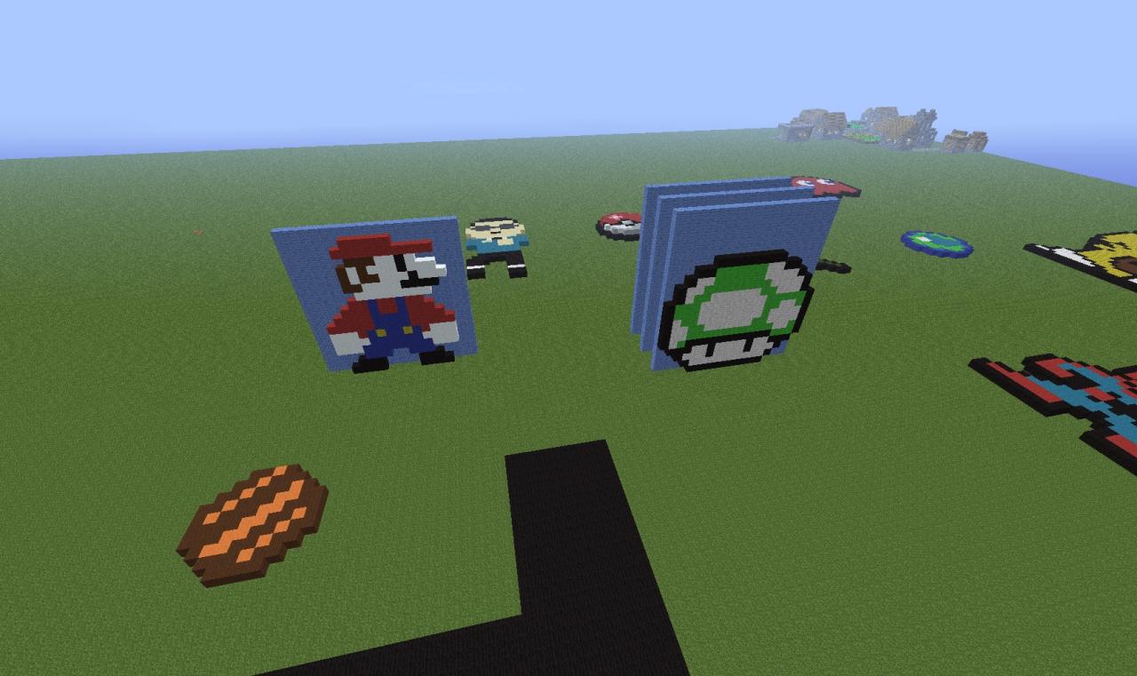 All My Pixel Art Minecraft Map