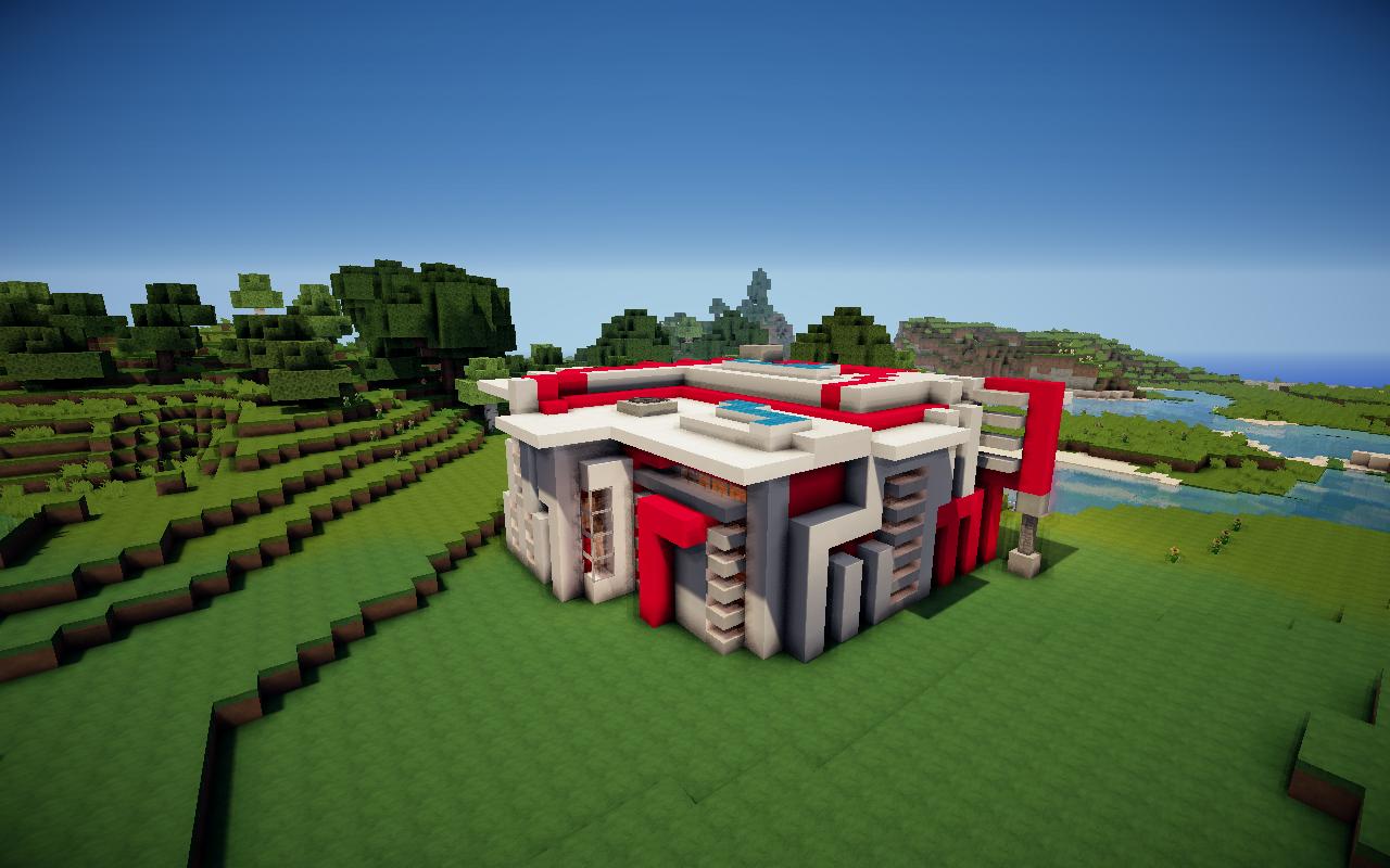 Auro-Ville Modern Home. Minecraft Map