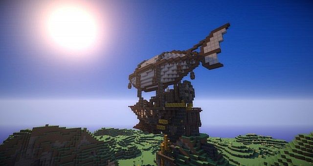 First Attempt at Steampunk Minecraft Map