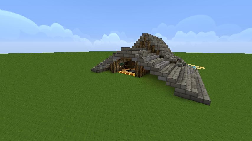 Modern Log and Brick House Minecraft Map