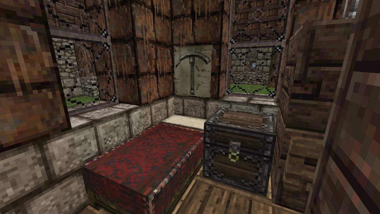 Open Floor Plan Medieval House -Medieval Building Series- Minecraft Map