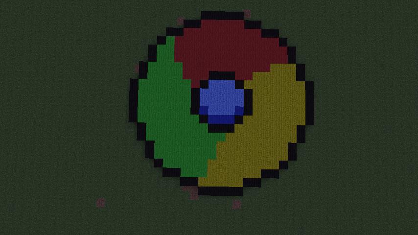 Google Chrome Logo Minecraft Project