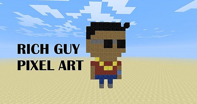 Rich Guy :: Pixel Art Minecraft Map