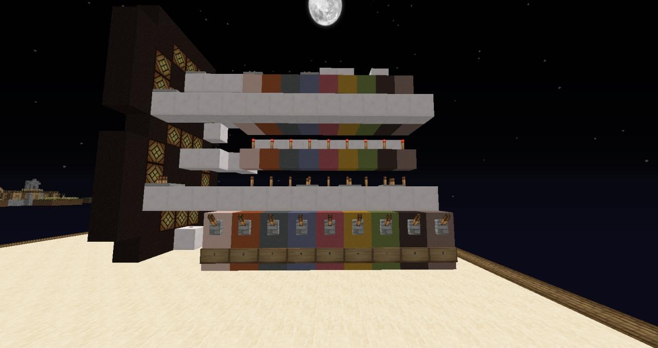 Display 7 Segments Minecraft Map