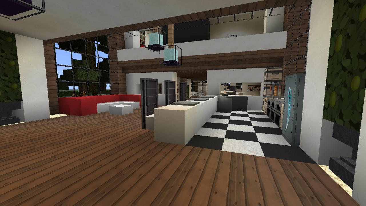 Modern Oasis House Minecraft Map