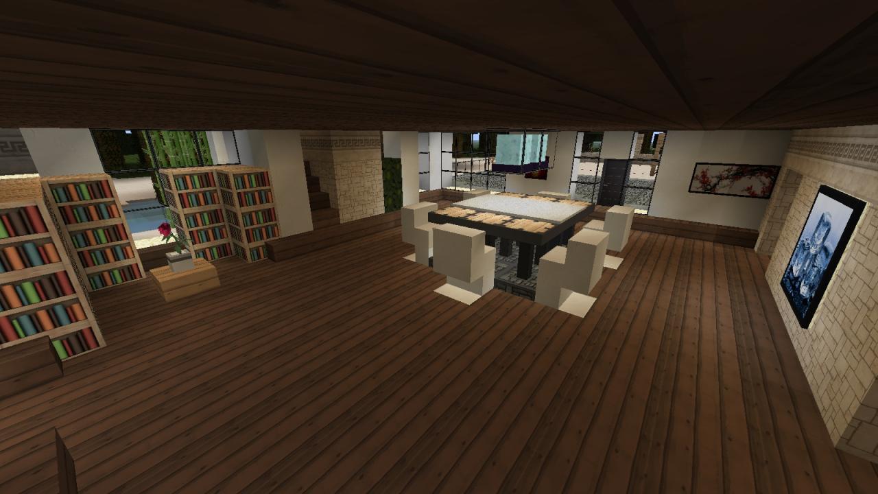 Modern Oasis House Minecraft Map