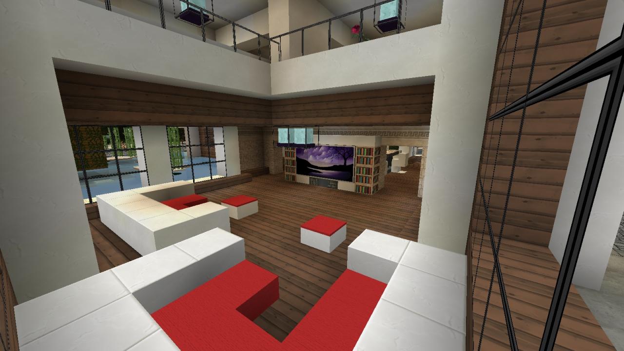 Modern Oasis House Minecraft Map