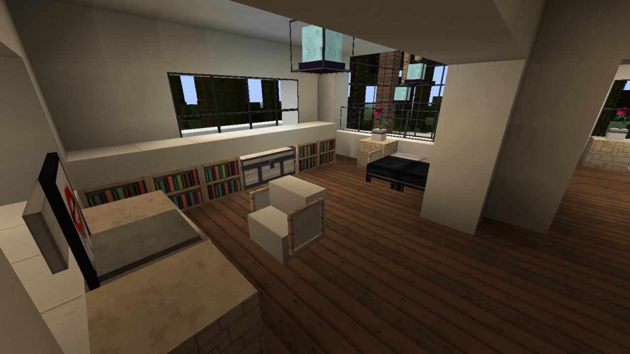 Modern Oasis House Minecraft Map