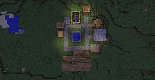 Town Square Village Minecraft Map