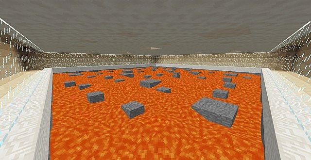 The Floor is Lava PVP map Minecraft Map