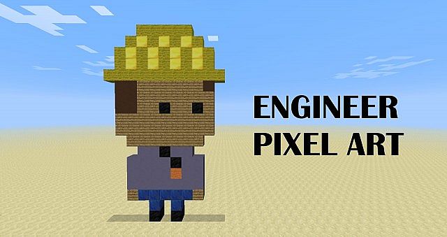 Engineer :: Pixel Art Minecraft Map