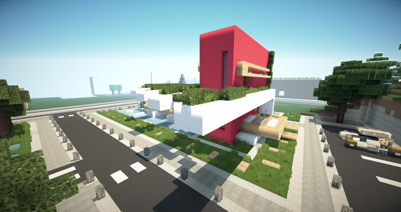 Facade | Modern home Minecraft Map