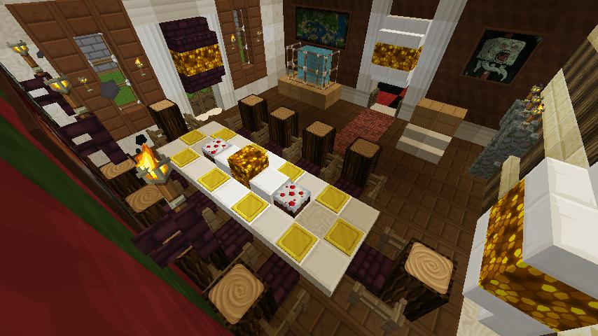 Modern Log Cabin Minecraft Map