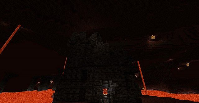 Broken nether spire Minecraft Map