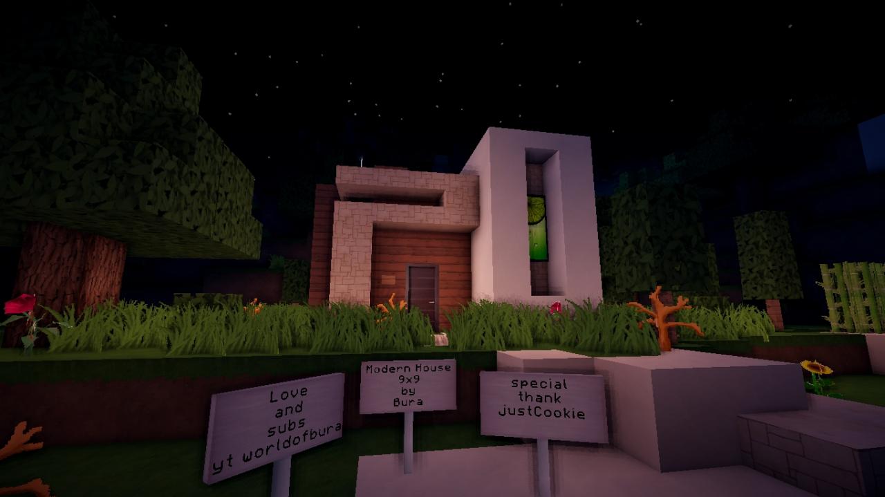 Modern House 9x9 Minecraft Map
