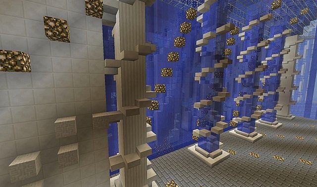 Quartz Palace and Water Temple Minecraft Map