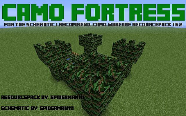 The Camo Fortress - Camo Warfare Recommend Minecraft Map