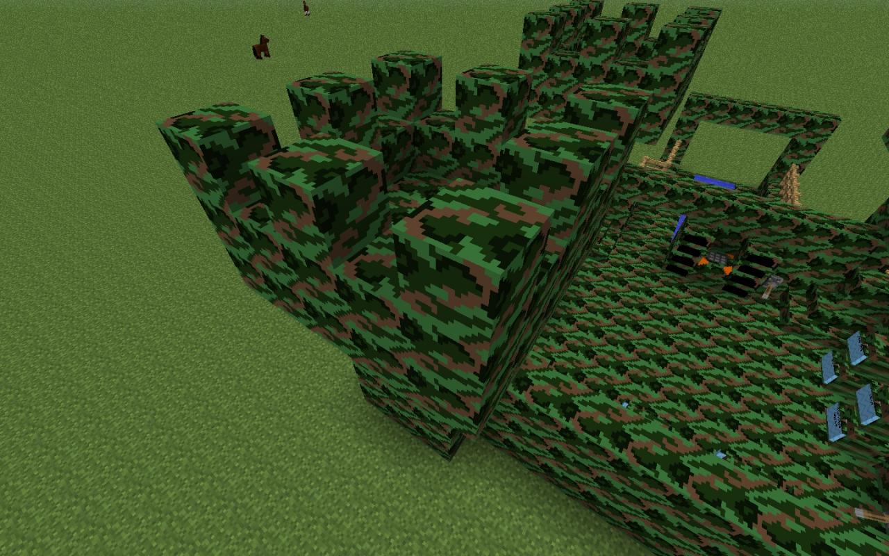 The Camo Fortress - Camo Warfare Recommend Minecraft Map