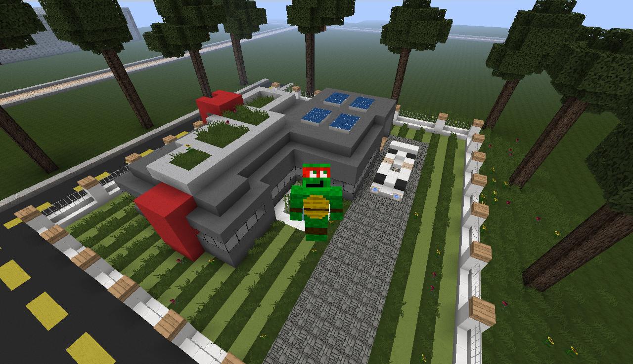 [small modern] Fluorescent Minecraft Map