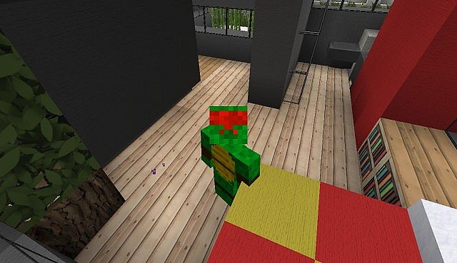 [small modern] Fluorescent Minecraft Map