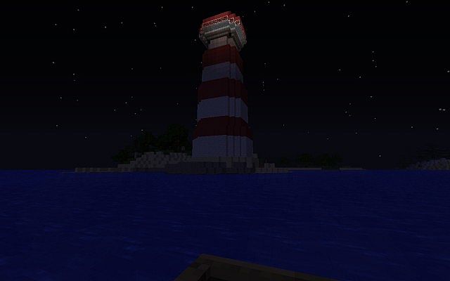 Lighthouse with revolving Light Minecraft Map