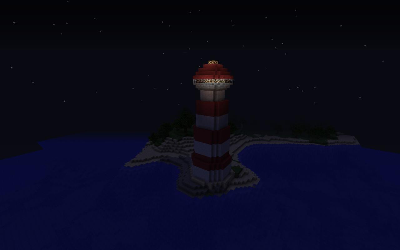 Lighthouse with revolving Light Minecraft Map