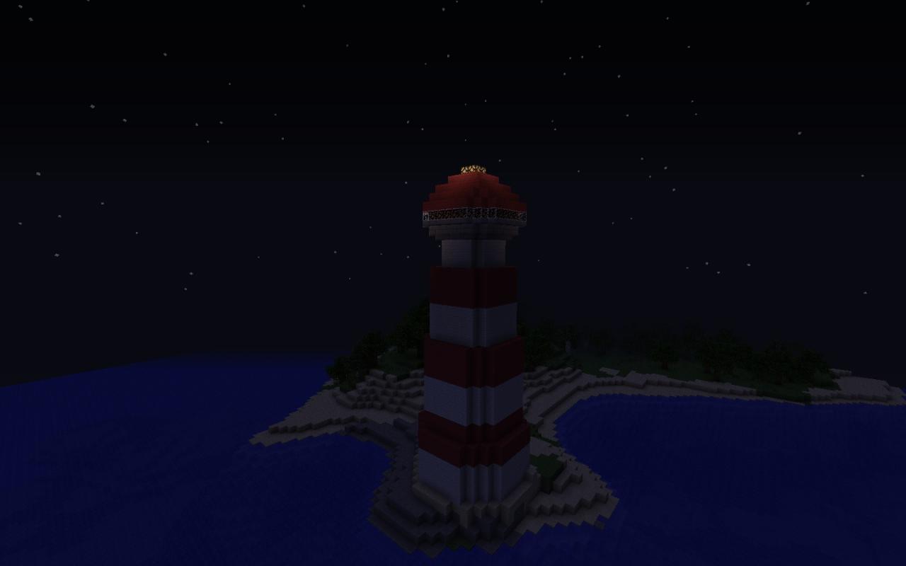 Lighthouse with revolving Light Minecraft Map