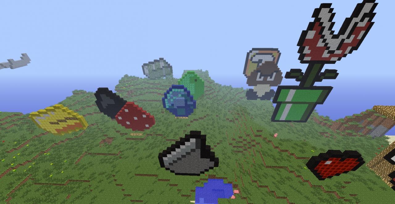 Pixel Art Map Minecraft Map