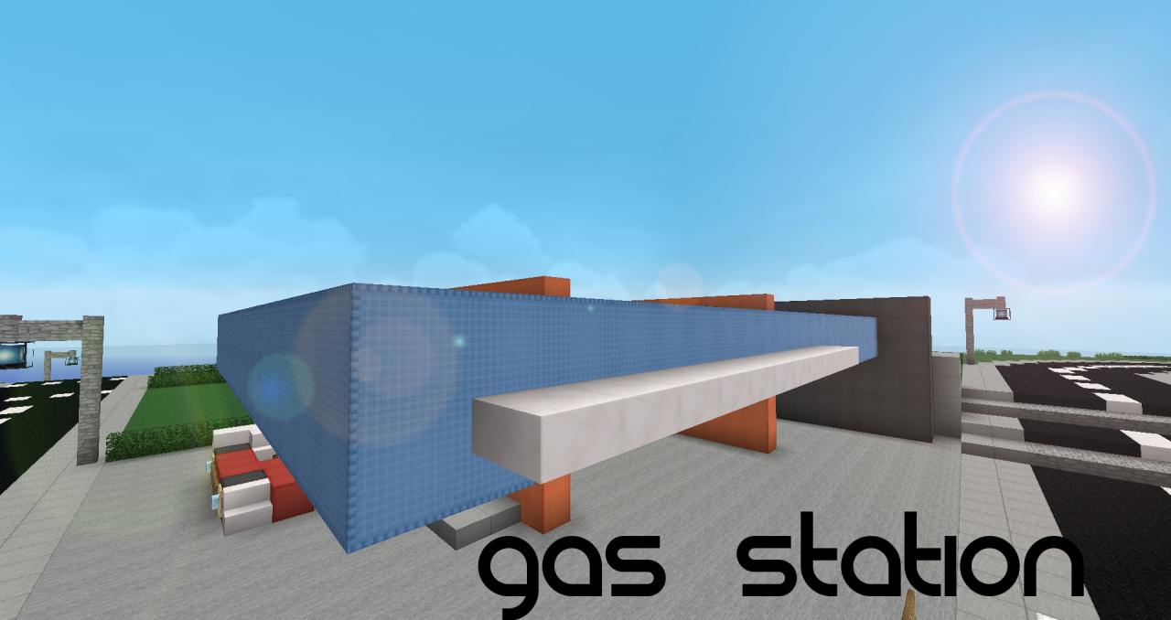 Gas Station | Modern Build Minecraft Map