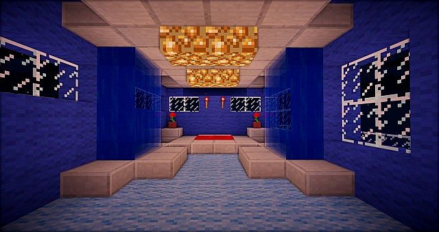 Modern Blue Hous Minecraft Map