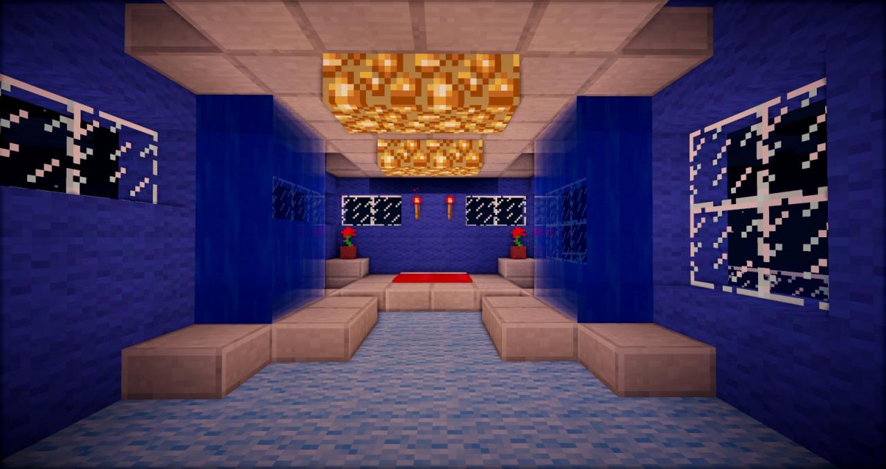 Modern Blue Hous Minecraft Map