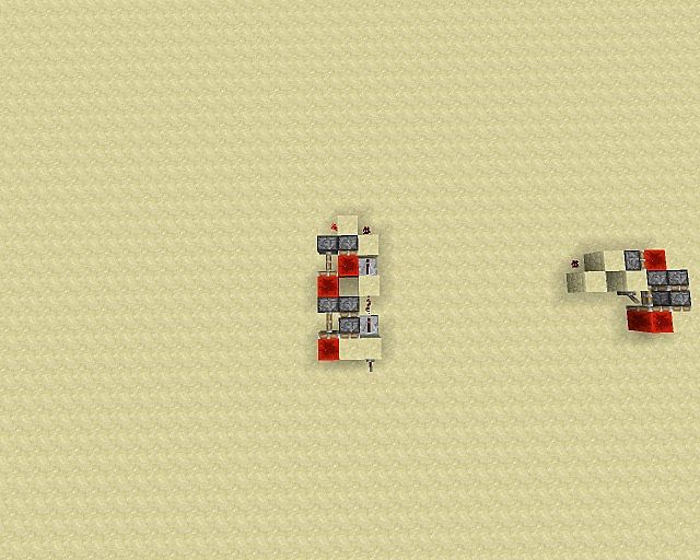 Redstone Block Double Piston Extenders Minecraft Map