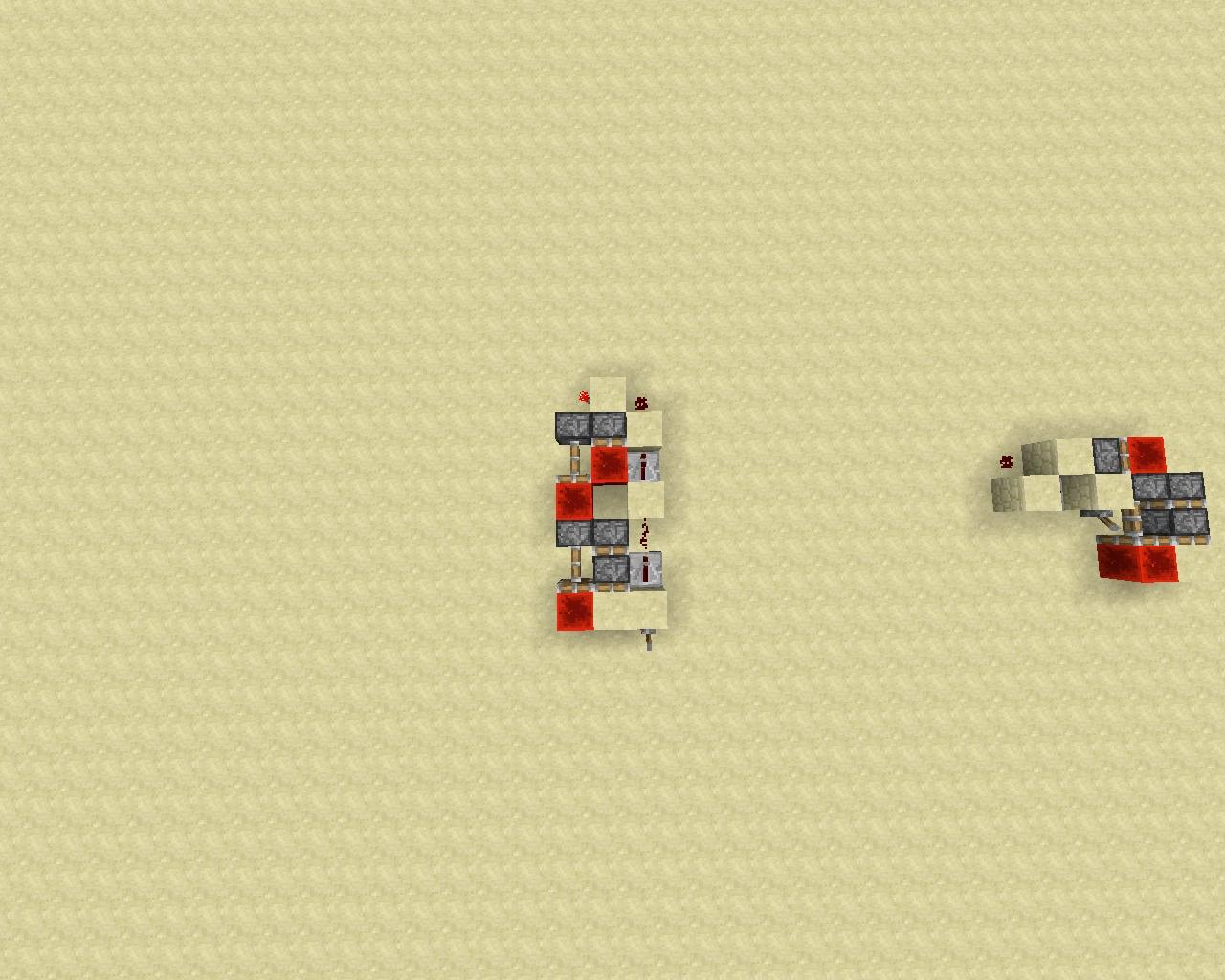 Redstone Block Double Piston Extenders Minecraft Map
