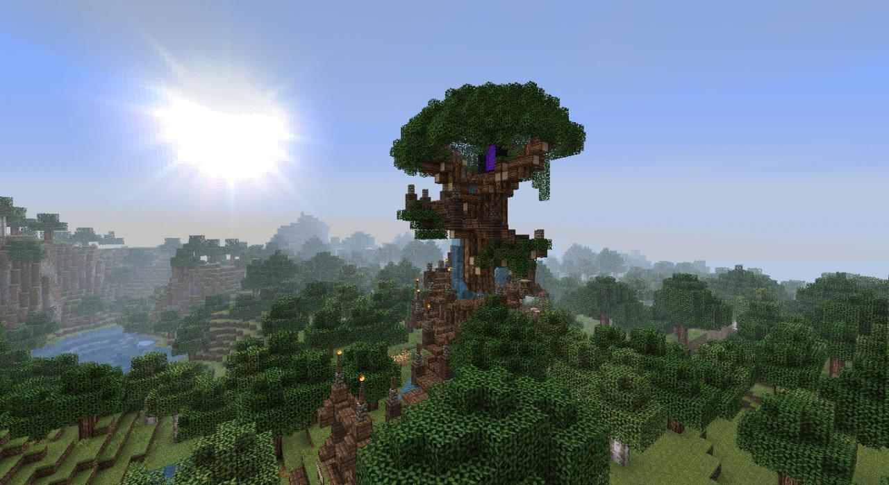 Minecraft God Tree Treehouse Minecraft Map