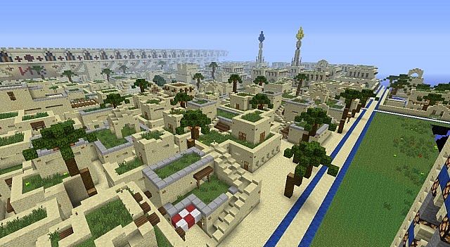 Kabai Desert City Spawn Minecraft Map