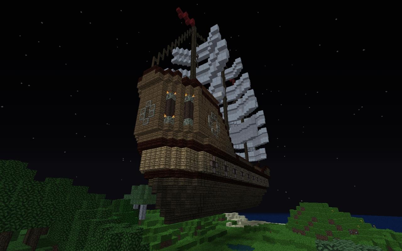 Huge Minecraft Ship Minecraft Map