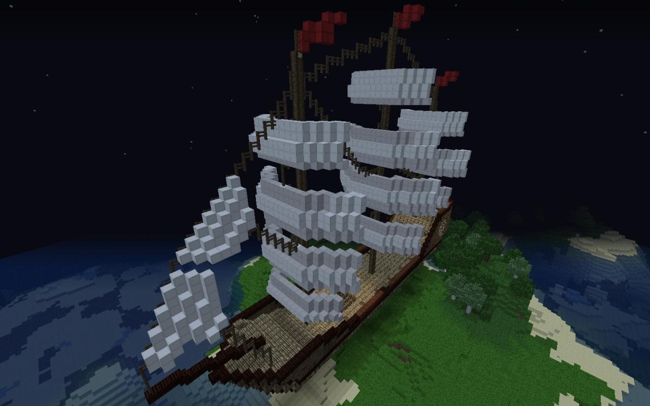 Huge Minecraft Ship Minecraft Map